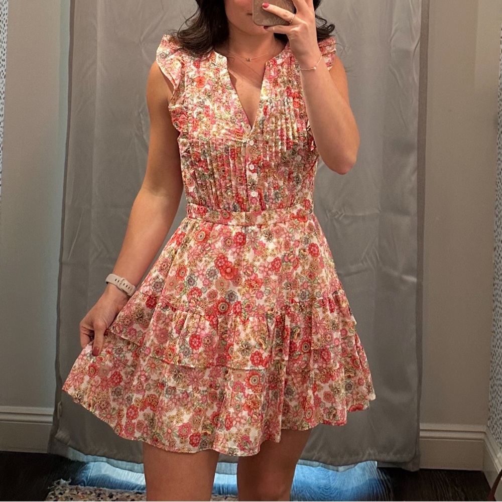 Steve Madden Floral Kianna Mini Dress Size Xs - Gem